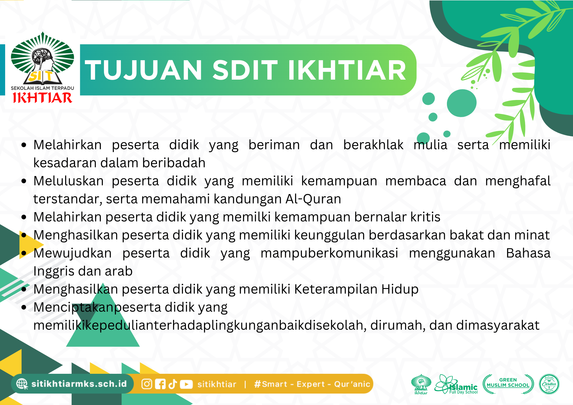 Visi/Misi/Tujuan – SIT Ikhtiar