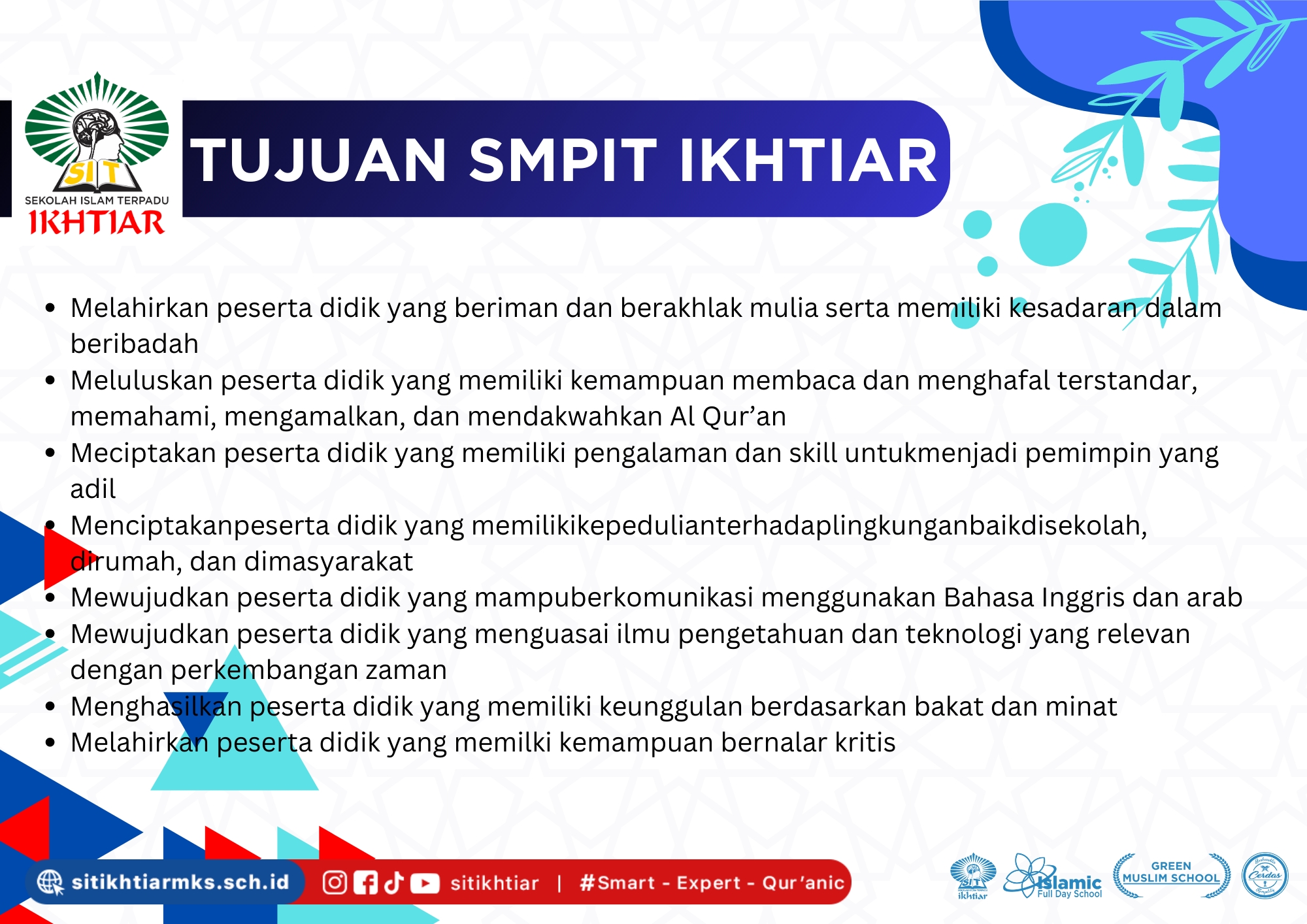 Visi/Misi/Tujuan – SIT Ikhtiar